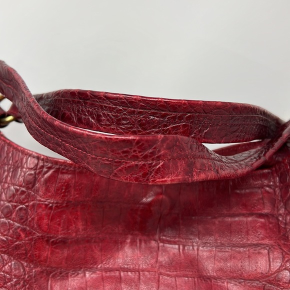 Brahmin | Bags | Brahmin Jacqueline Melbourne Xl Croc Embossed Berry ...